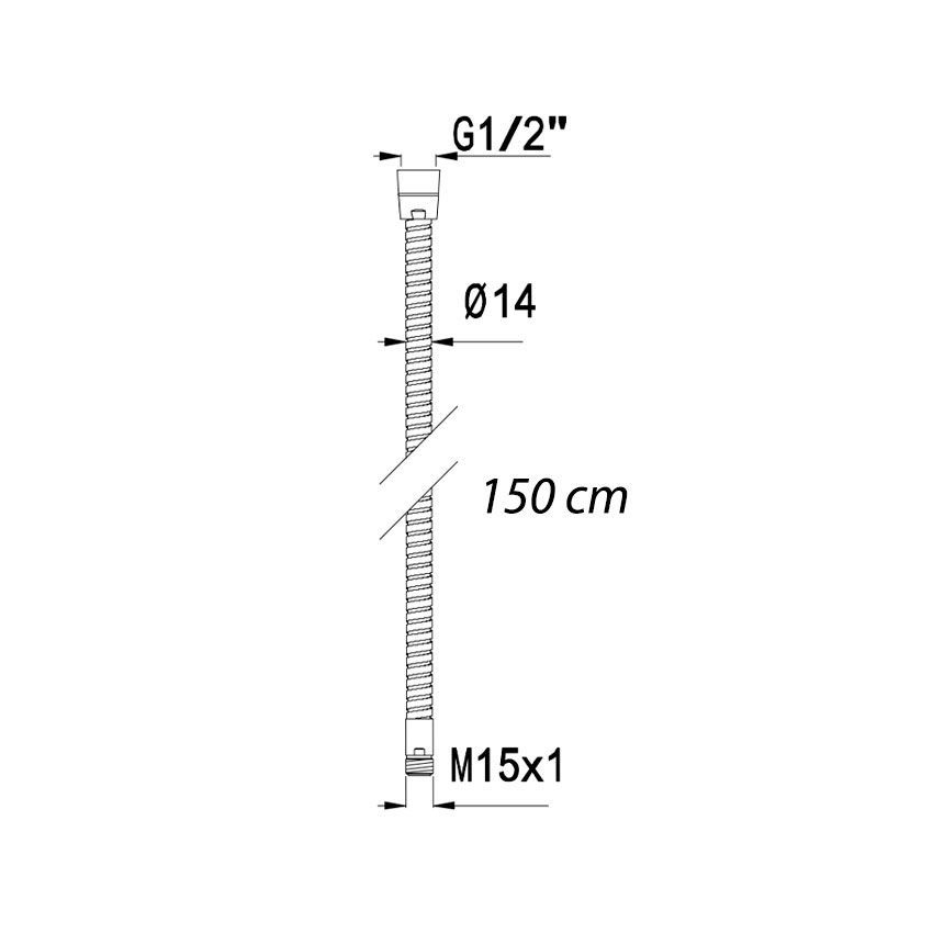 Bicha de ligação Magic Flex 1.5m.